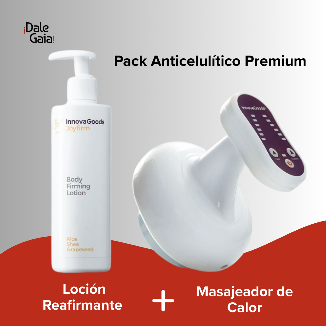 Pack Anticelulítico Premium – Loción Reafirmante + Masajeador de Calor ...